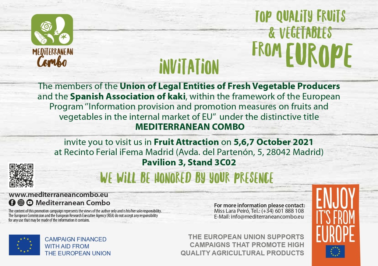Invitation to Fruit Attraction 2021 – Mediterranean Combo